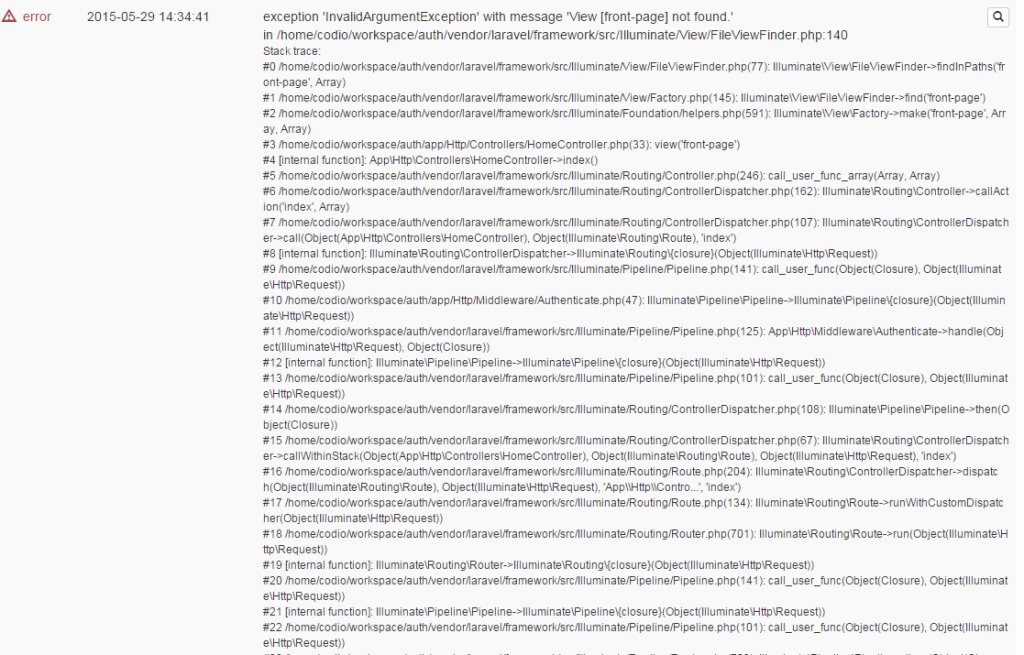 Registro de errores con Laravel Log Viewer – Styde.net