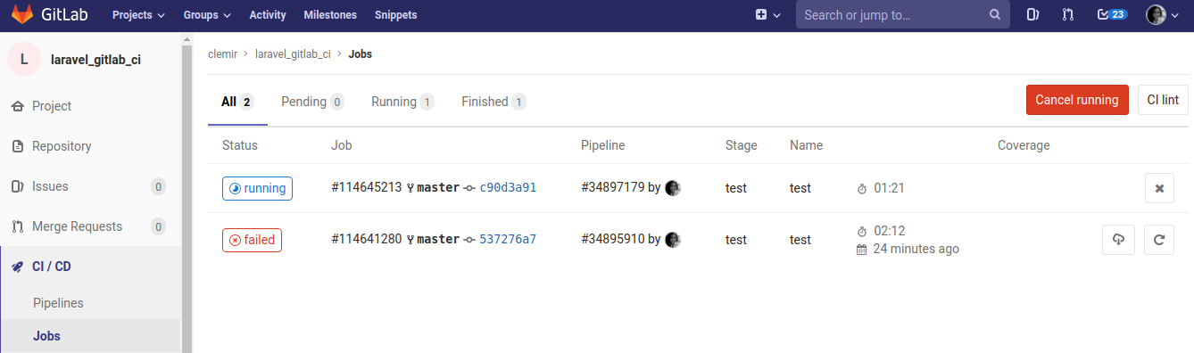 Integración Continua en Laravel usando Gitlab CI – Styde.net